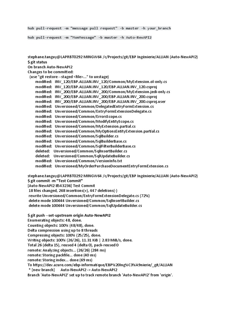 Creating and Pushing a New Branch with Code Changes to Azure DevOps ...