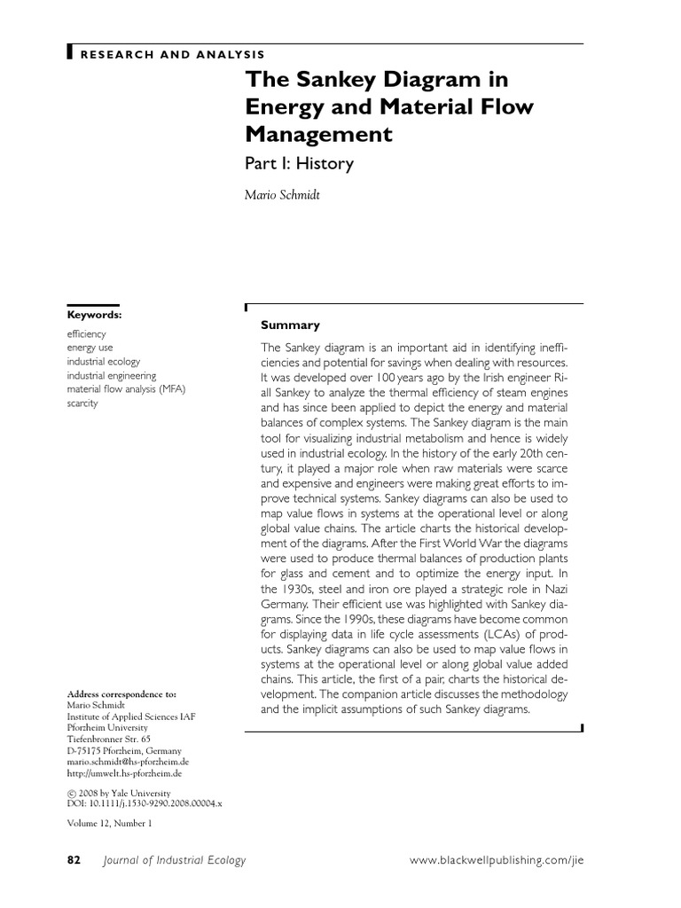 The Sankey Diagram in Energy and Material Flow Management: Part I ...