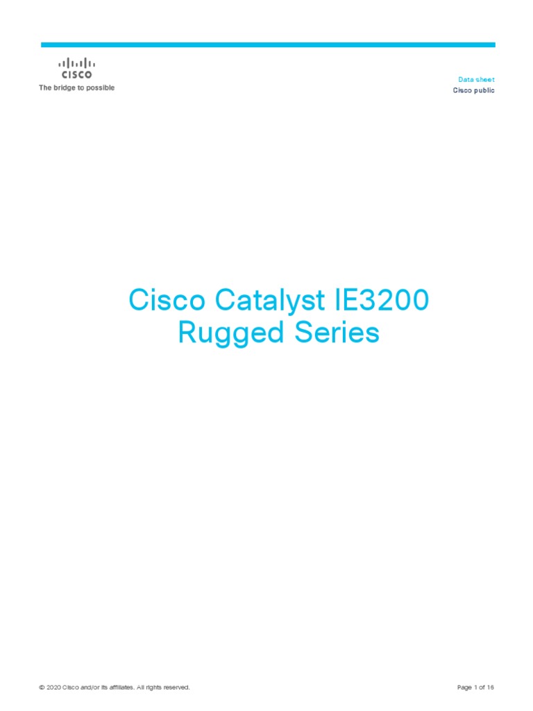Cisco Catalyst IE3200 Rugged Series | PDF | I Pv6 | Internet Architecture