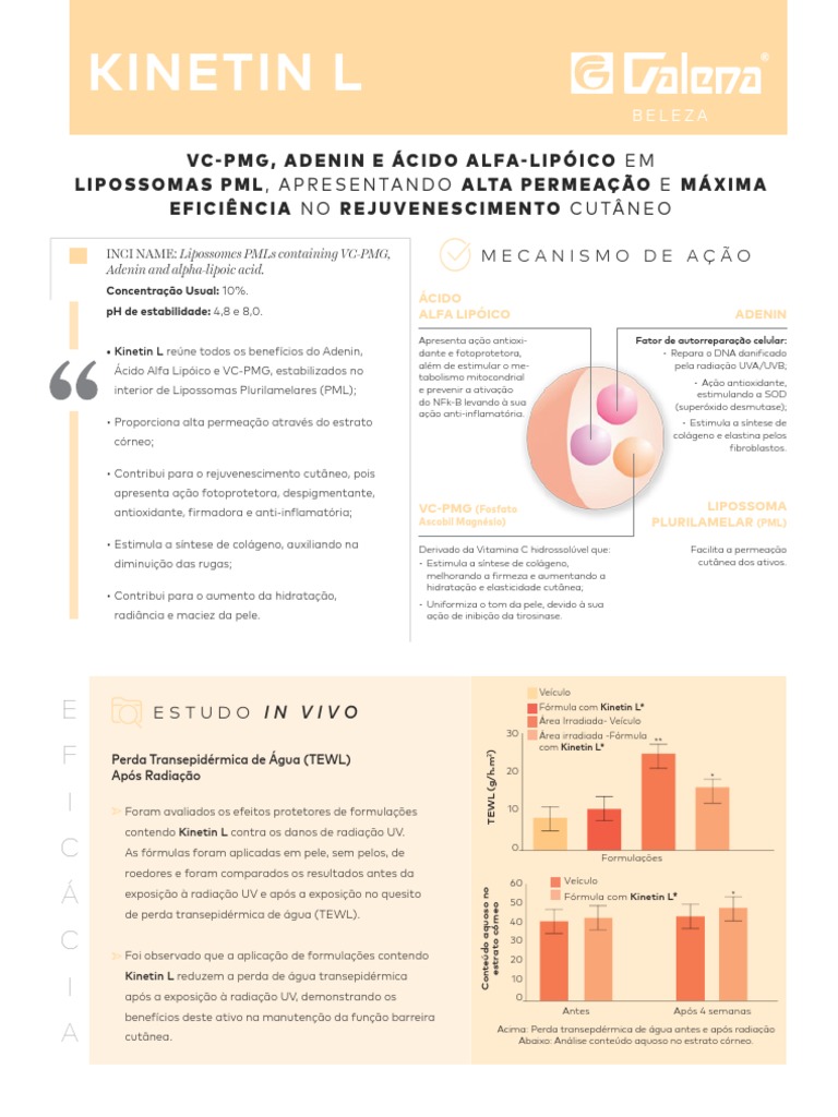 Lâmina - Kinetin L | PDF | Pele | Antioxidante
