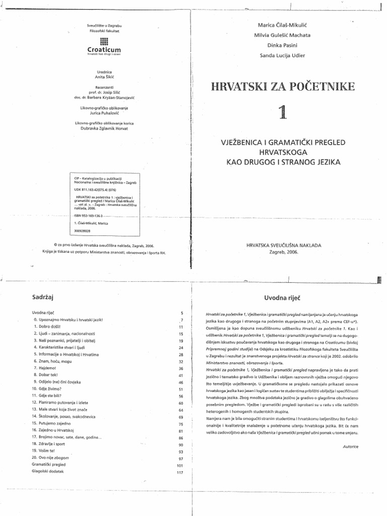 Hrvatski Za: Početnike | PDF
