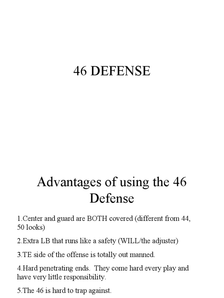 46 Defense | Download Free PDF | Positions (Team Sports) | Teams