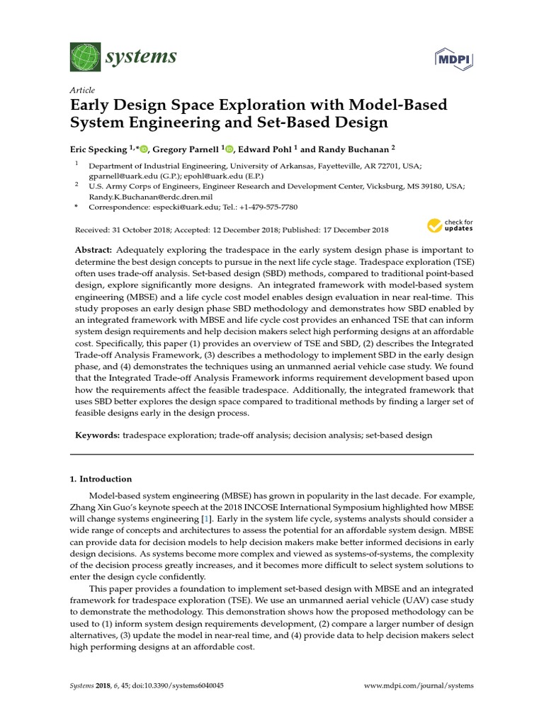 Systems: Early Design Space Exploration With Model-Based System ...