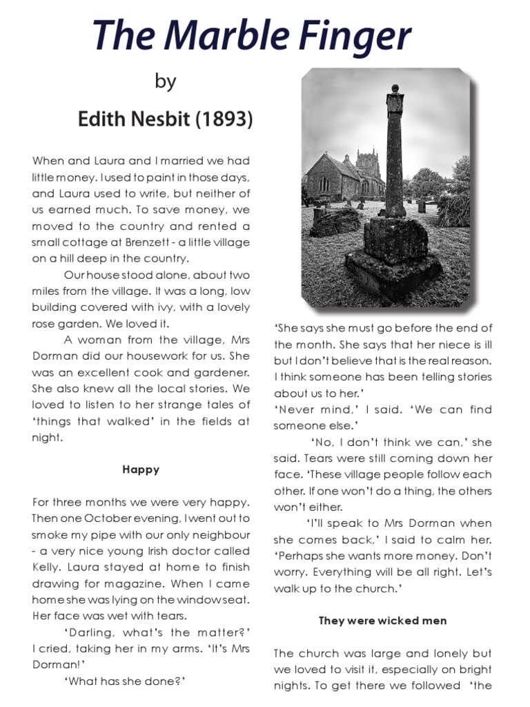 The Marble Finger - Short Story Pre-Int | PDF