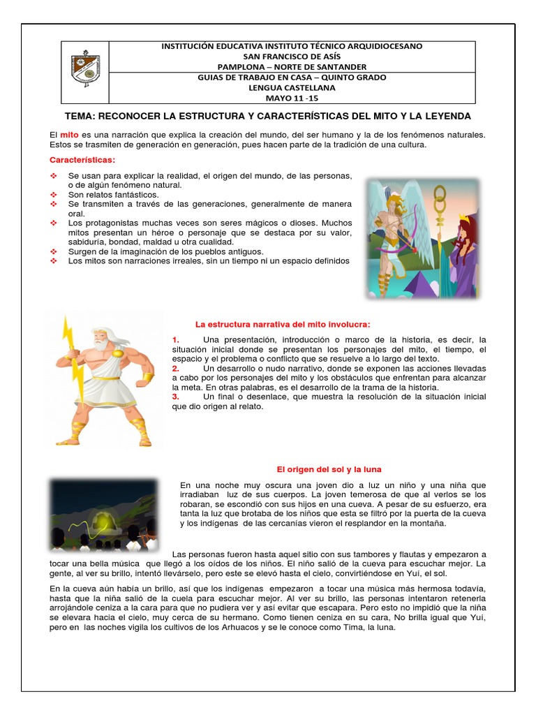 Taller de Mitos y Leyendas para Niños | PDF | Narrativa
