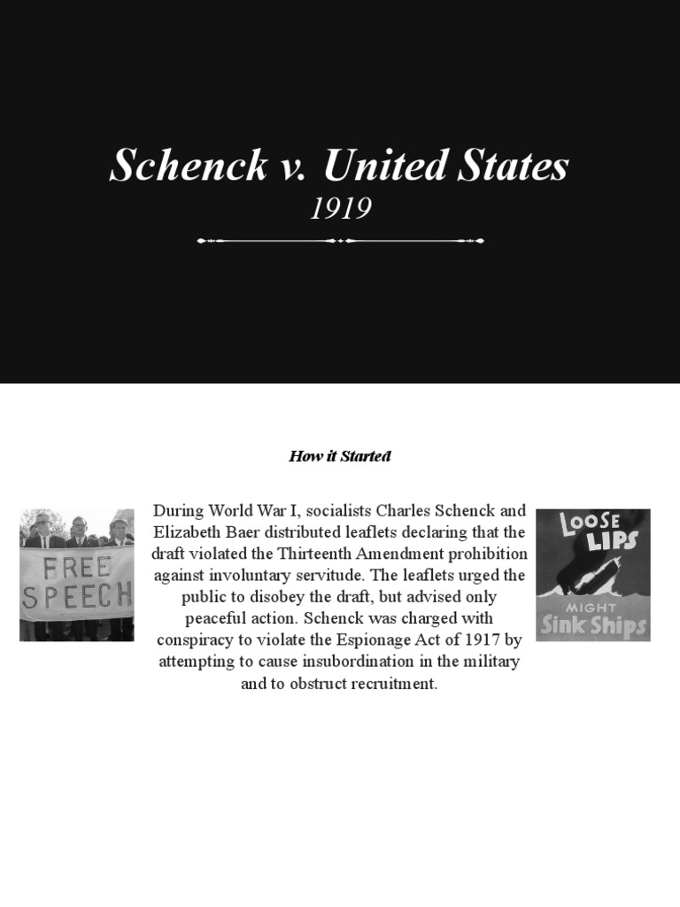 Schenck v. US | PDF