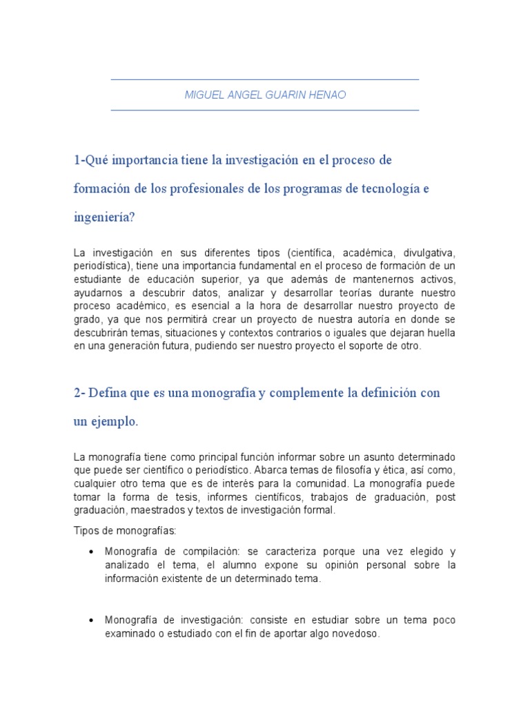Importancia de La Investigación en El Proceso de Formación de Los ...
