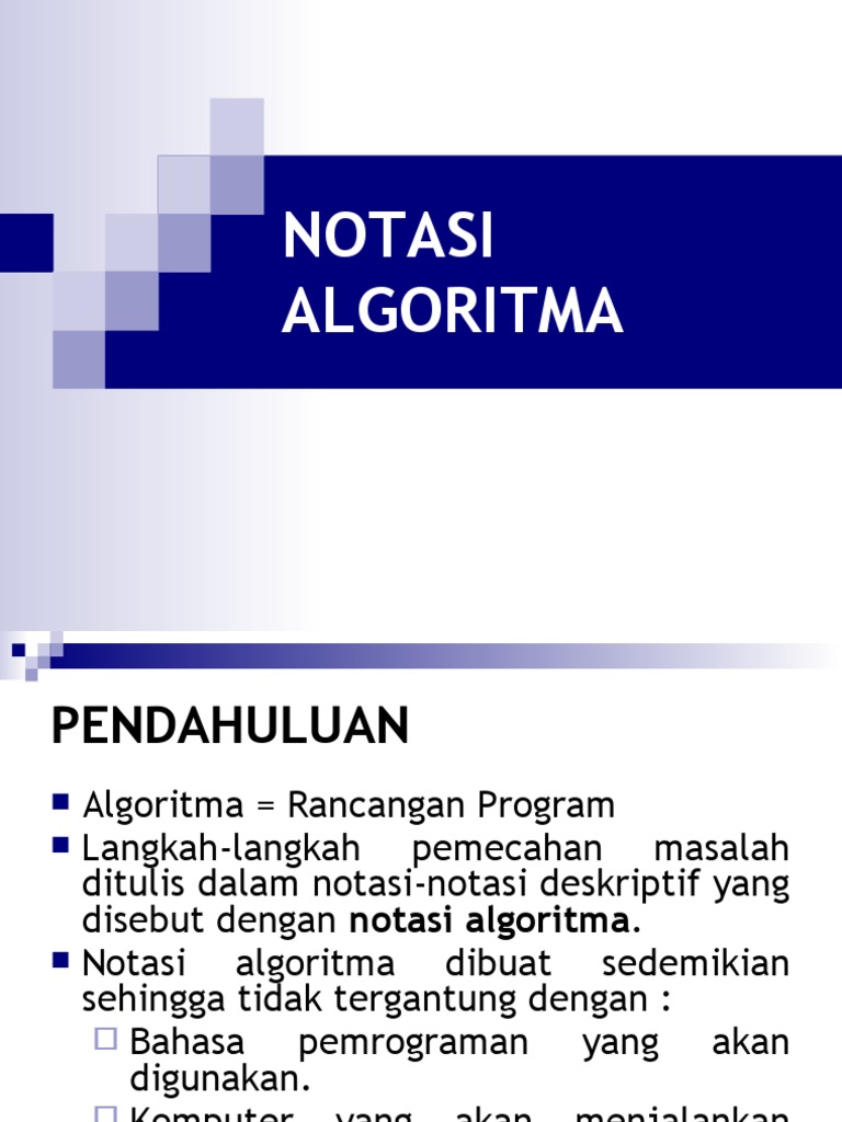 02 - Notasi Algoritma | PDF