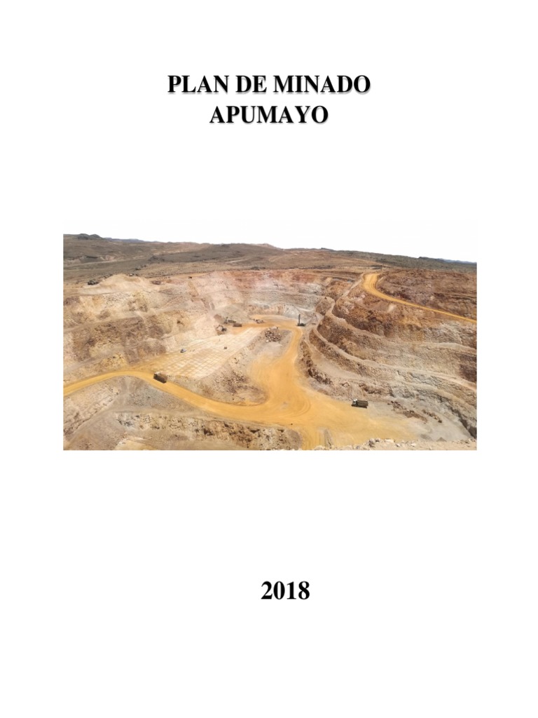 Plan de Minado 2018 | PDF | Minería | Volcán