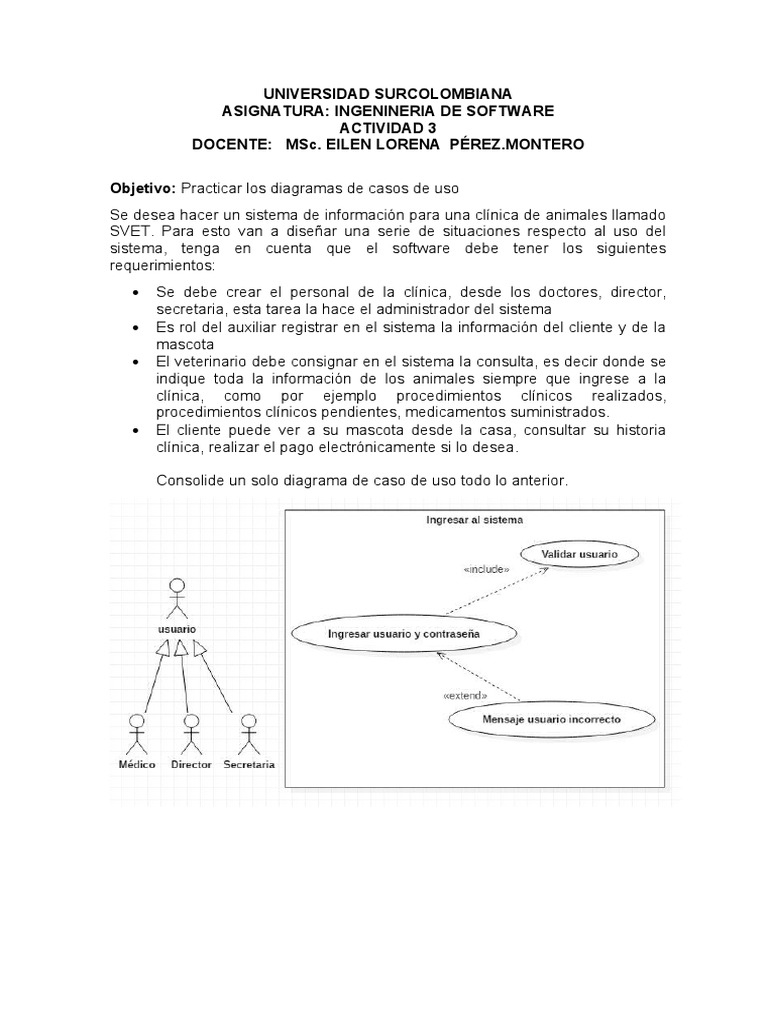 Actividad 3 Ejericio Casos de Uso | PDF