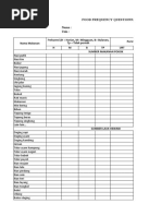 Formulir SQ-FFQ | PDF