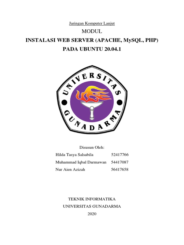 Modul Instalasi Web Server (Apache, MySQL, PHP) Pada Ubuntu 20.04.1 | PDF | Griya & Taman