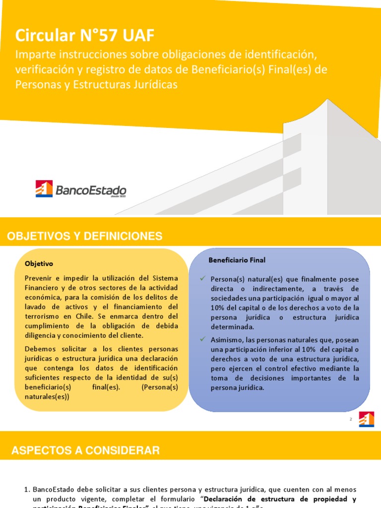 UAF 57 Mar 2021 SF | PDF | Información | Cliente