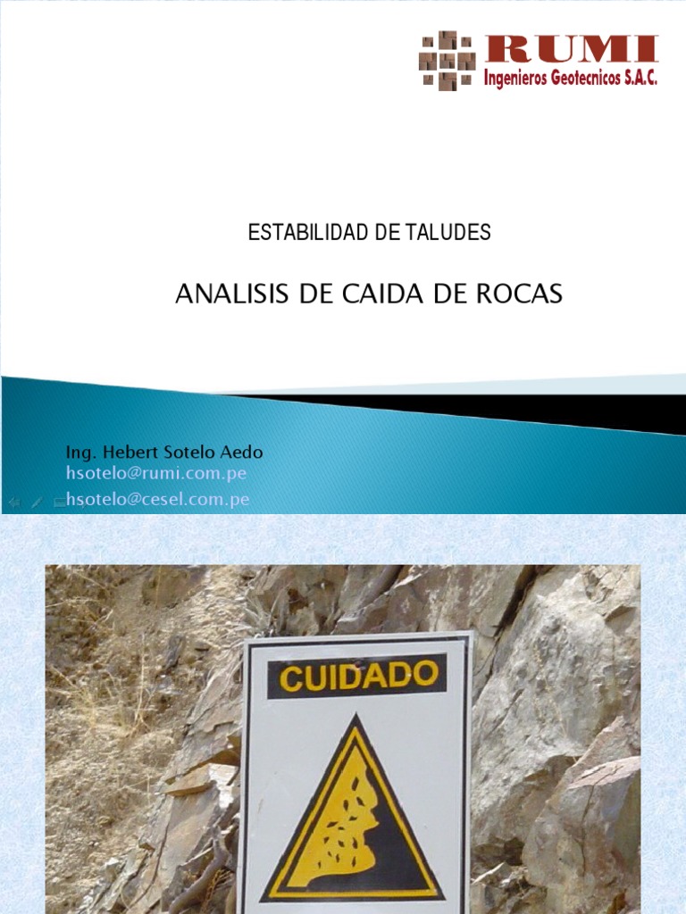 5 Analisis de Caida de Rocas | PDF | Física | Cantidades fisicas