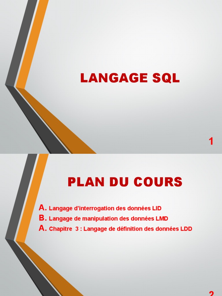 BD CH5 SQL 2018-2019 LID Part1 | PDF | SQL | Infographiques