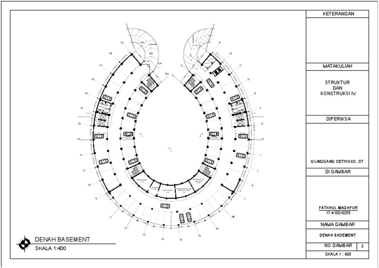 Denah Basement: SKALA 1:400 | PDF
