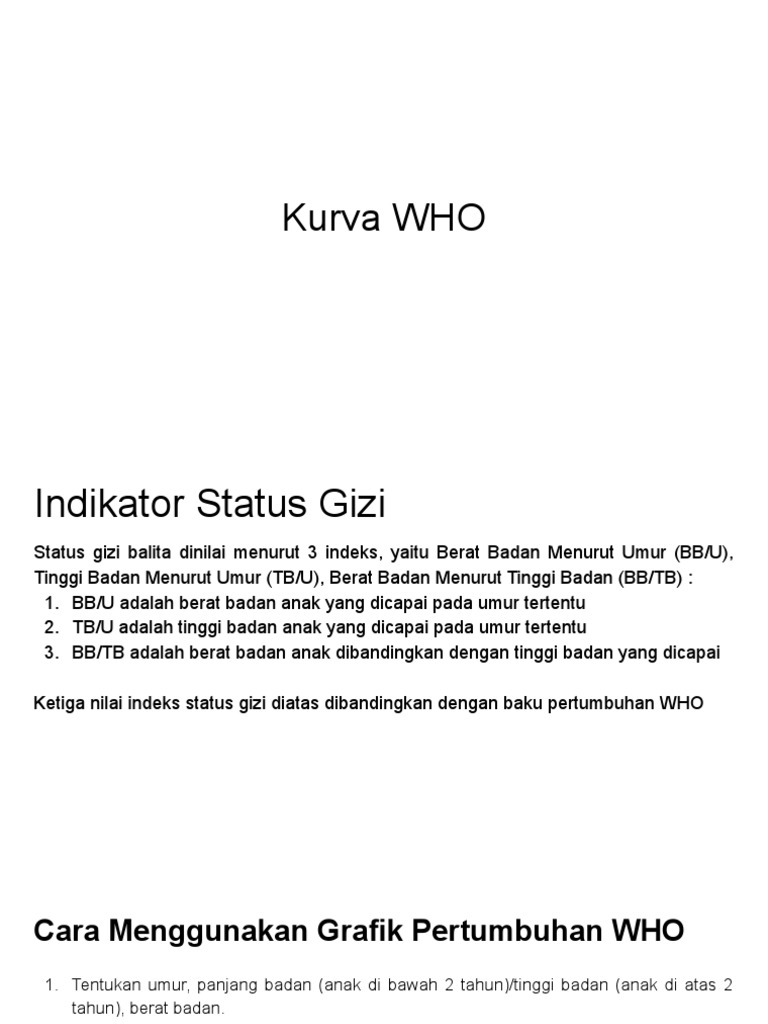 Kurva Who | PDF | Pengembangan Diri