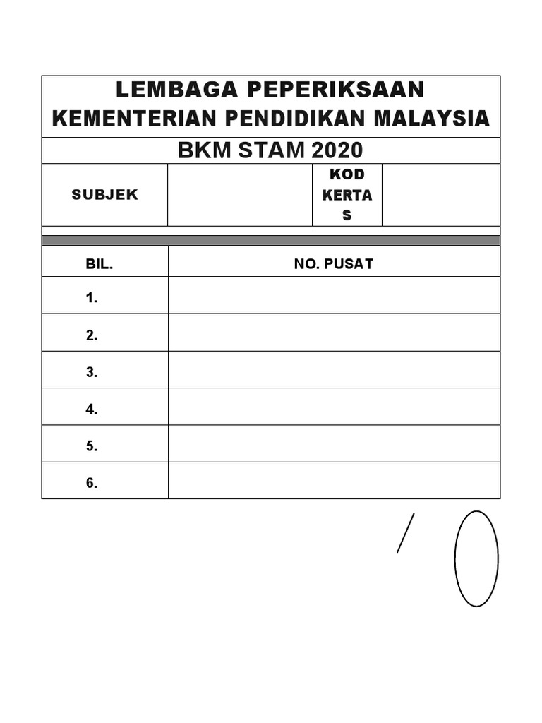 Borang BKM | PDF