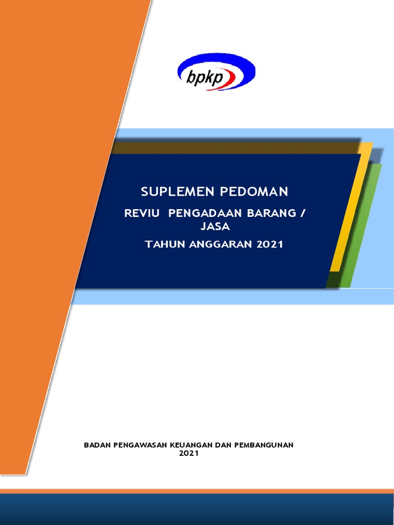 Draft Sup Pedoman Reviu PAPBJ 2021 150321 - 160321 | PDF
