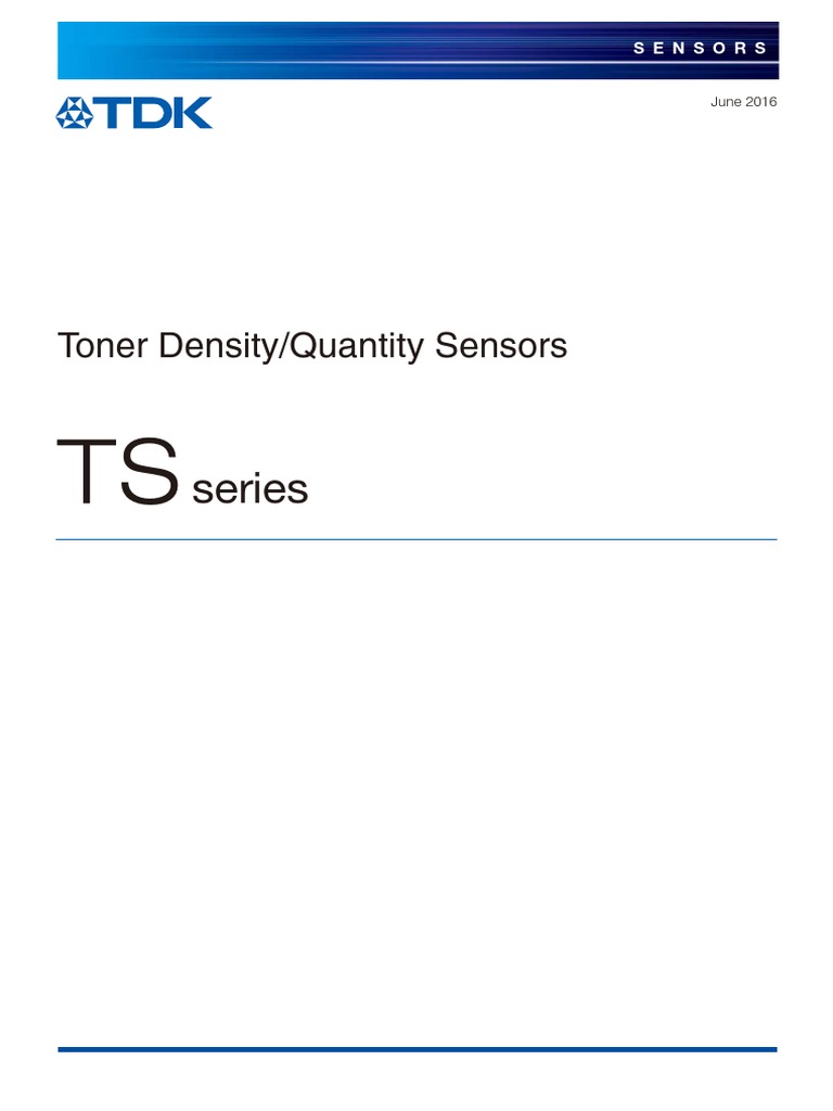 Sensor Toner Ts en | PDF | Power Supply | Electrical Conductor
