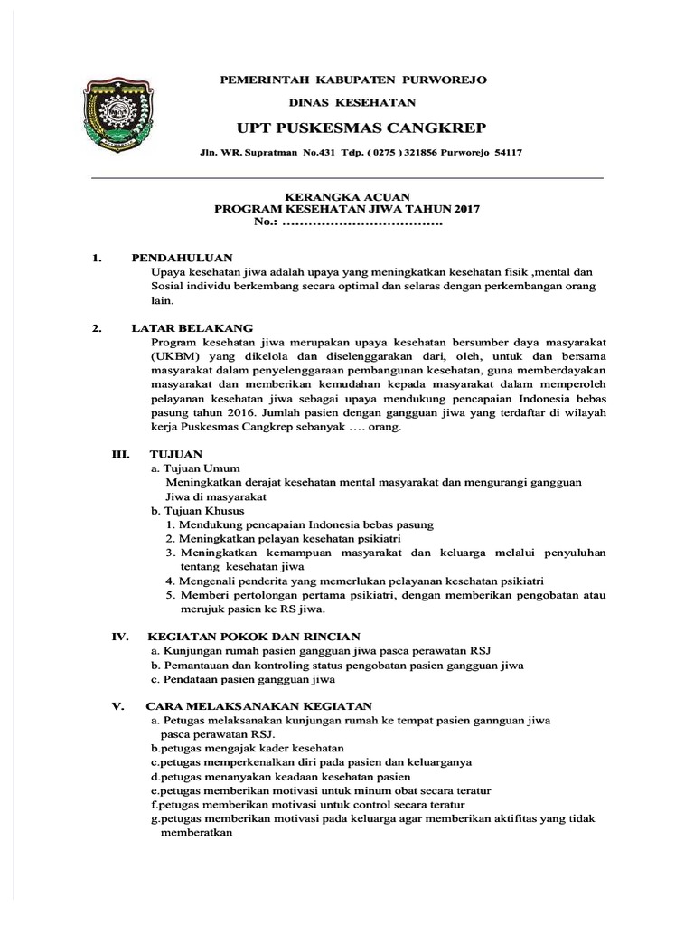 Kak Program Keswa | PDF