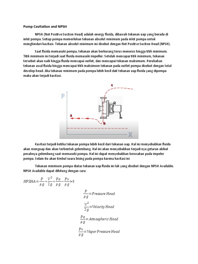 Pump Cavitation and NPSH - Dimas Kusuma Hidayana | PDF