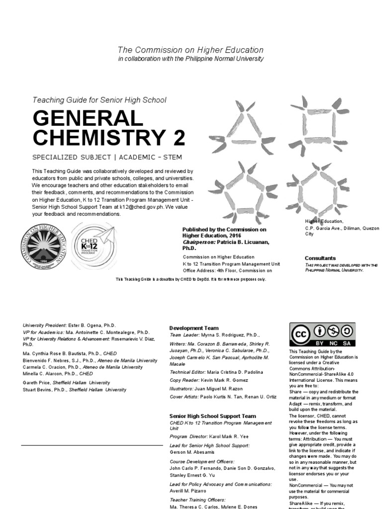 General Chemistry 2 Teaching Guide | PDF | Reaction Rate | Chemical ...