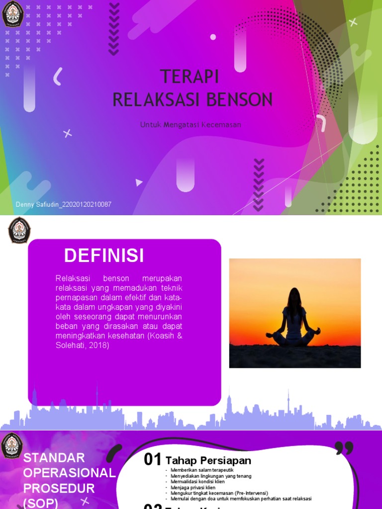 Relaksasi Benson - Denny Safiudin - 22020120210087 | PDF