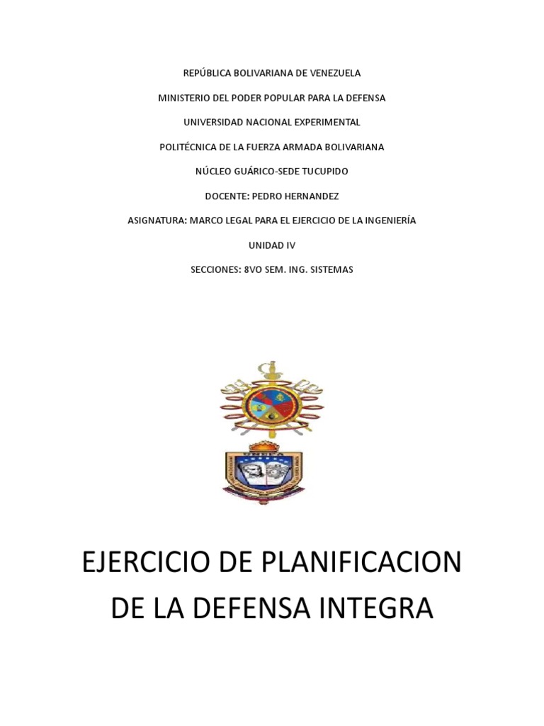 Defensa Integral de La Nacion 4 | PDF | Venezuela | Invasión
