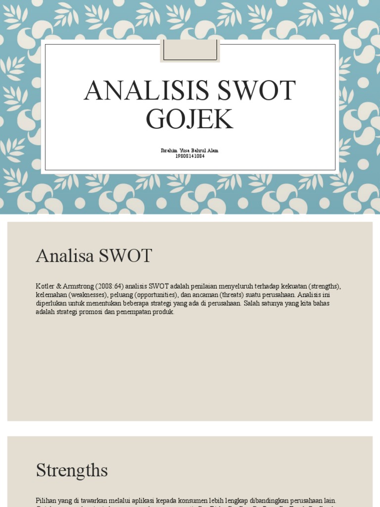 Analisis SWOT Gojek | PDF