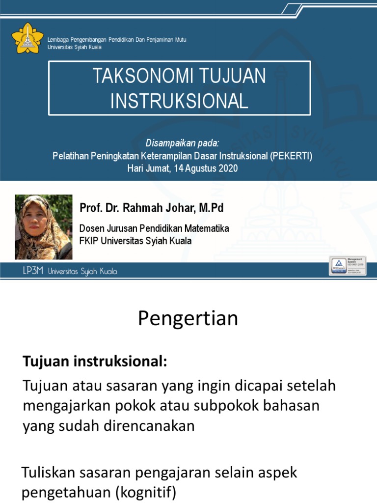 Taksonomi TI - Rahmah Johar | PDF