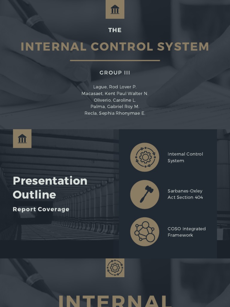 The Internal Control System | Download Free PDF | Internal Control ...