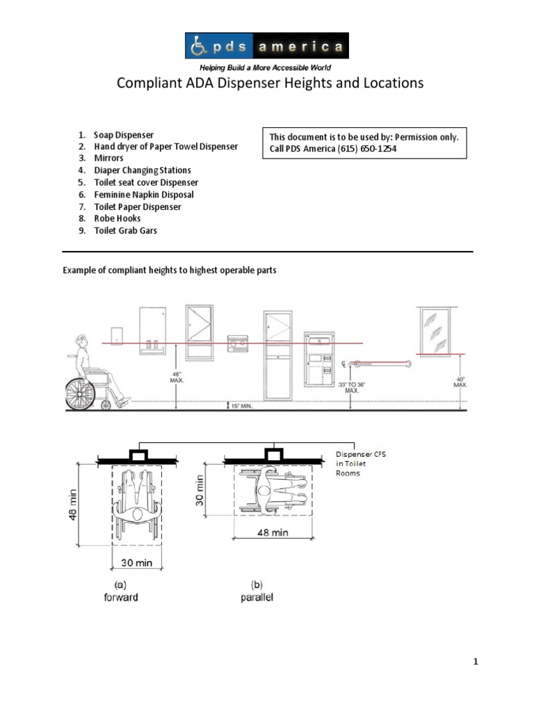 ADA Dispenser Pamphlet | PDF