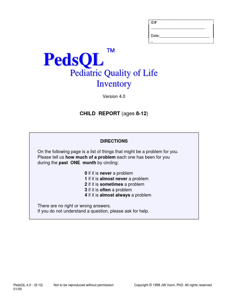 PEDSQL | PDF