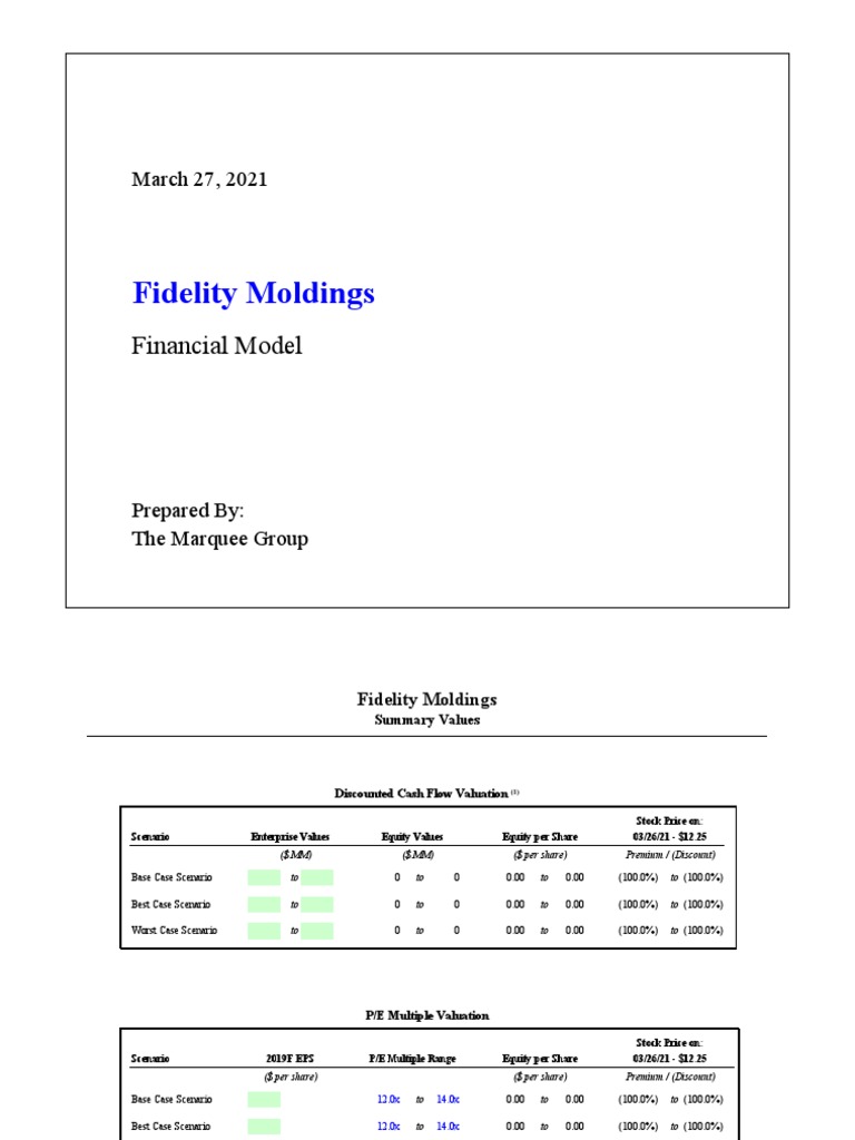 Fidelity Model Worksheet Mar 2019 | PDF | Tax Deduction | Dividend