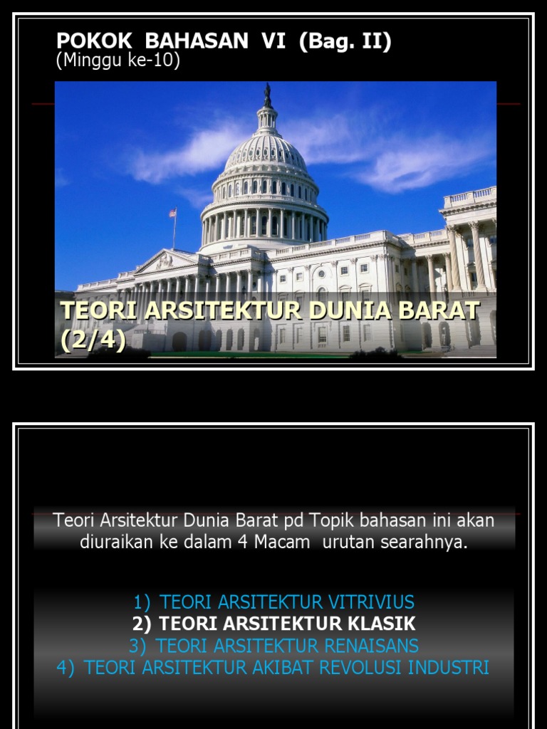 6B - Teori Ars. Dunia Barat - Ii | PDF | Ilmu Sosial | Filsafat