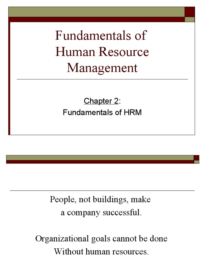 HRM Fundamentals and Key Functions | PDF | Human Resource Management ...
