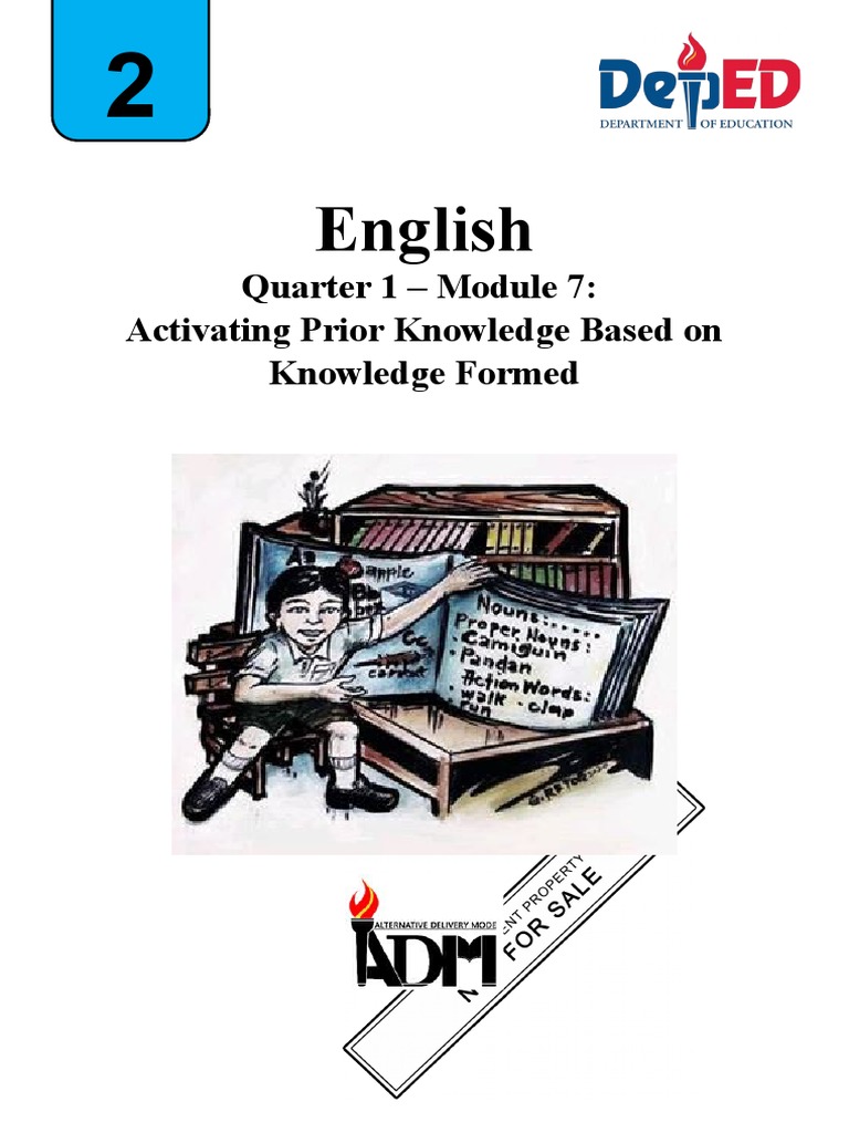 English2 - q1 - m7 - Activating Prior Knowledge Based On Knowledge ...