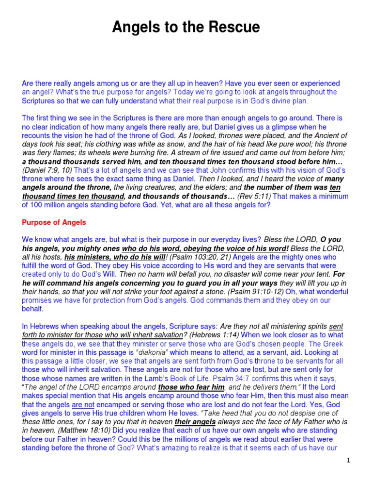 Angels To The Rescue | PDF | Logos (Christianity) | Angel