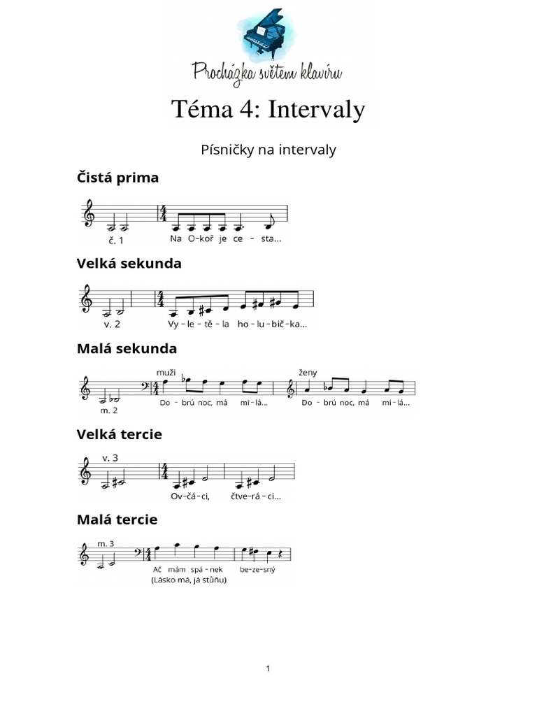 Písničky Na Intervaly | PDF