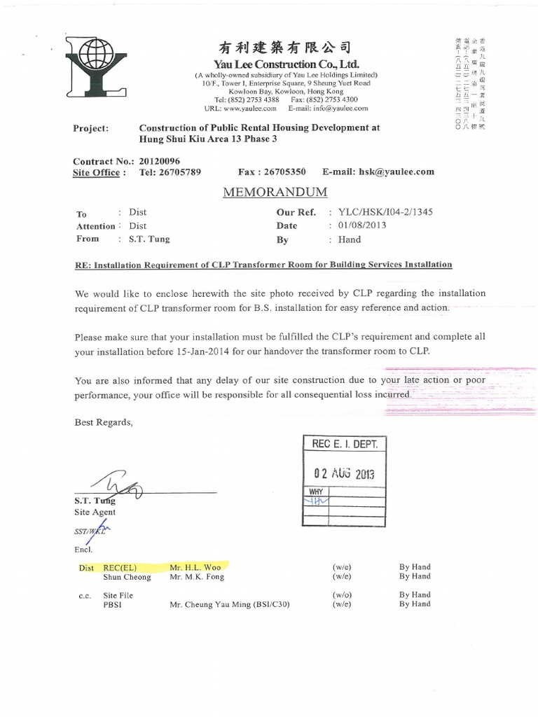 CLP Transformer Room Requirement and Standard Photo | PDF
