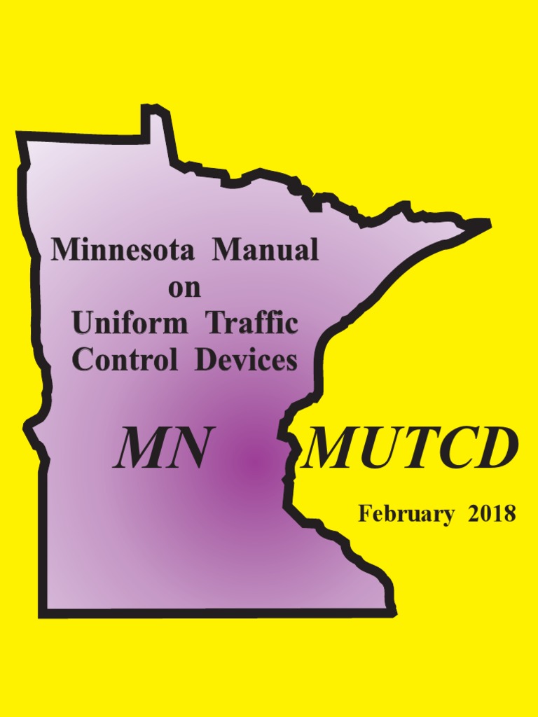 MN MUTCD Manual on Uniform Traffic Control Devices | PDF | Traffic ...