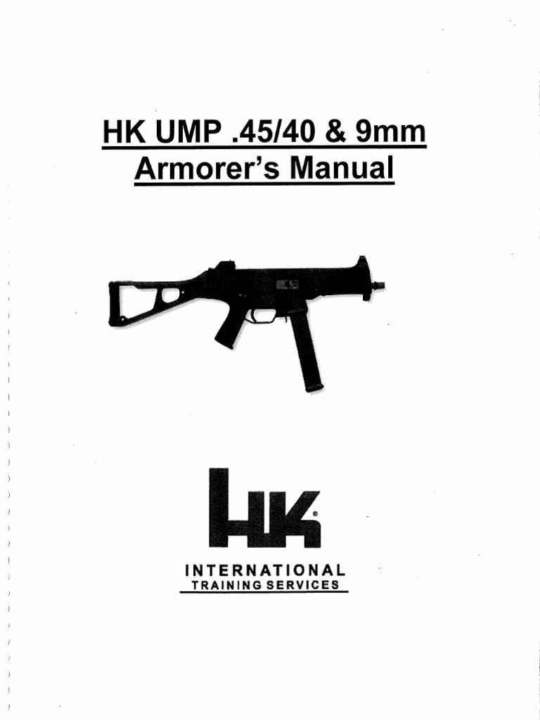 UMP Armorer Manual | PDF