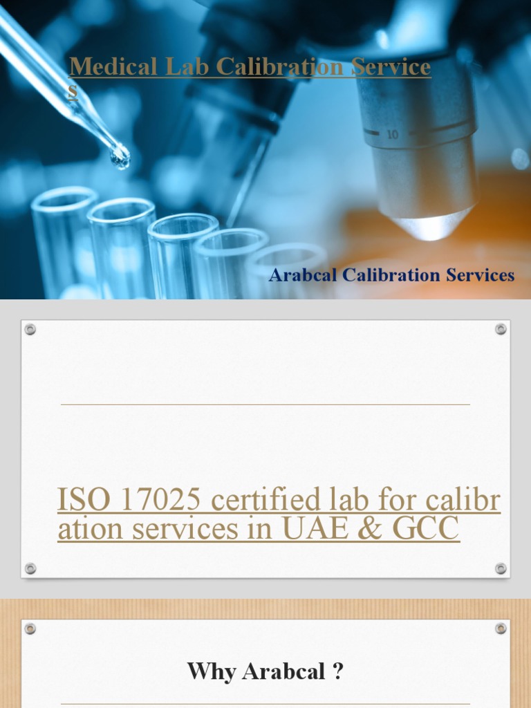 Medical Lab Calibration Services | PDF | Business | Science & Mathematics