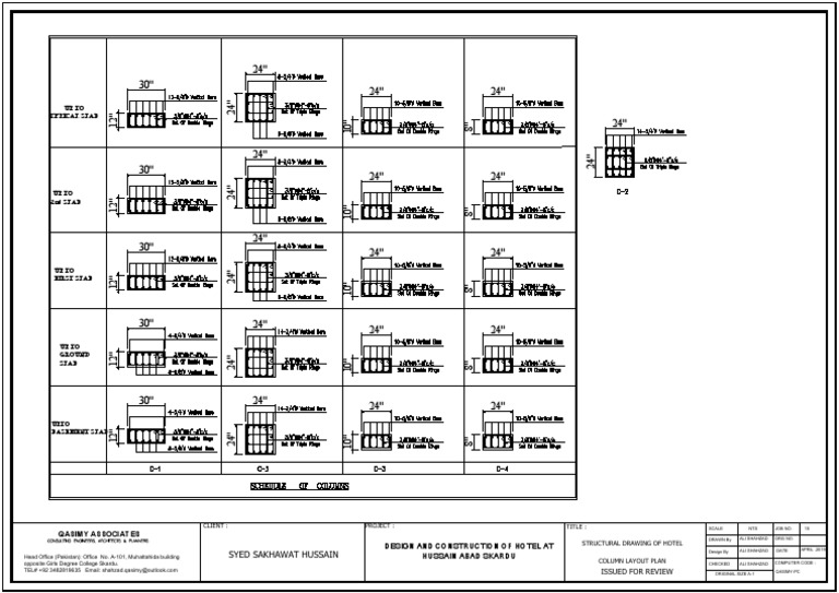 Hotel Structural Drawing - A4-Col | PDF