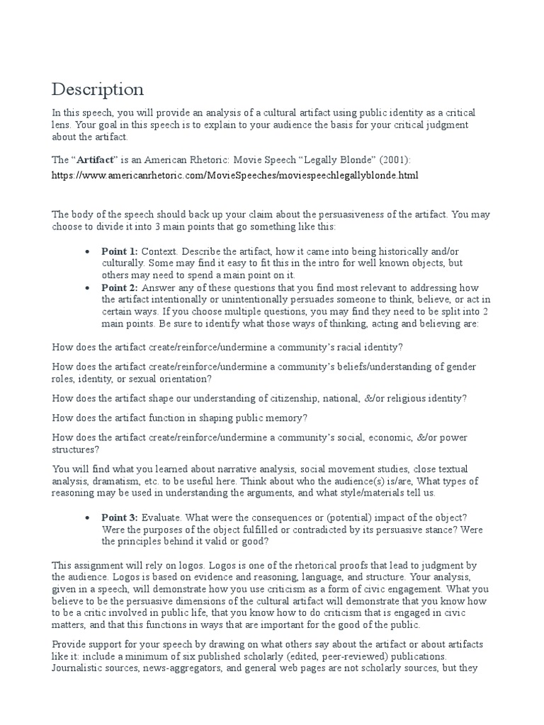 Artifact - Speech-1 | PDF | Artifact (Archaeology) | Rhetoric