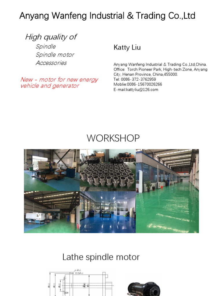 WF Spindle Catalog | PDF | Manufactured Goods | Machines