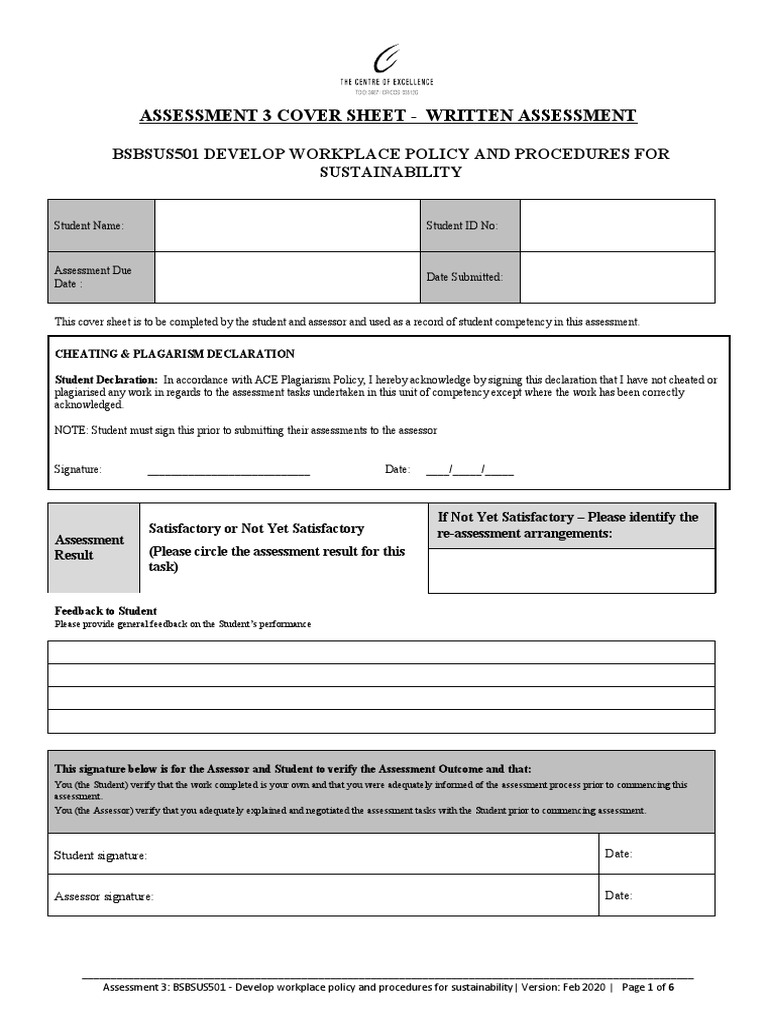 Assessment 3 Written Assessment-1 | PDF | Sustainability | Policy