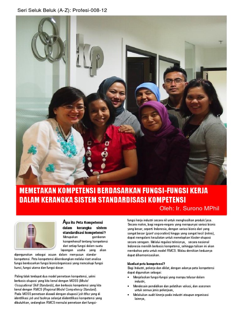 Memetakan Kompetensi Berdasarkan Fungsi-Fungsi Kerja (RMCS) - 2 | PDF