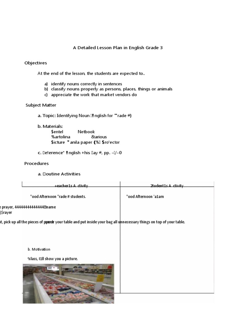 Detailed Lesson Plan in English | PDF
